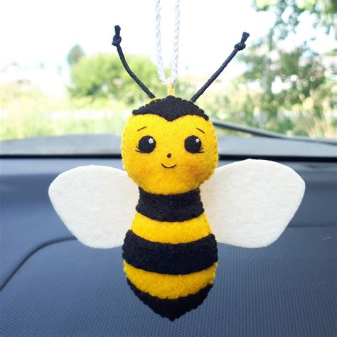 Bee Plush Car Accessories For Women Rear View Mirror Acces Inspire