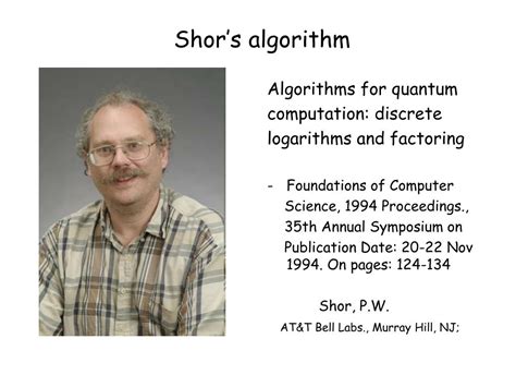 Ppt Lecture Note 8 Quantum Algorithms Powerpoint Presentation Free