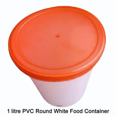 1 Litre Pp Round White Food Container At ₹ 7 91 Piece Indore Id 24314166562