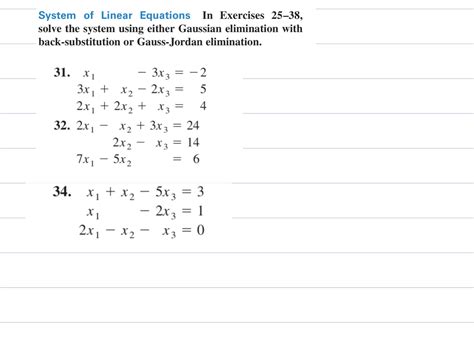 Solved System Of Linear Equations In Exercises Solve Chegg