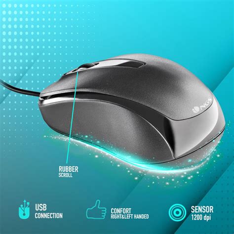 Coming Next Desktop Optical Wired Mouse 1200 Dpi Scroll Regular
