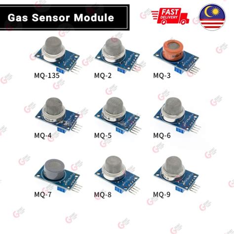 gas sensor module mq2 mq3 mq4 mq5 mq6 mq7 mq8 mq9 mq135 shopee malaysia