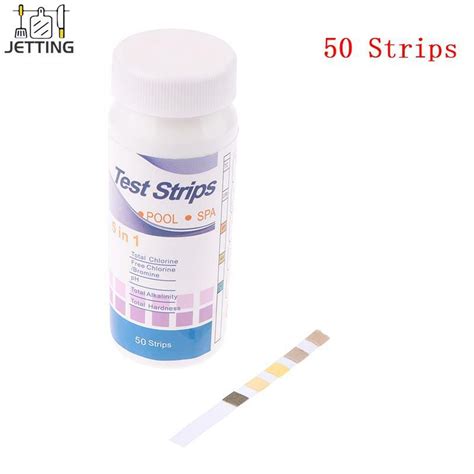 Ph 테스터 종이 수영장 테스트 스트립 염소 딥 핫 욕조 스트립 온수 용수철 물 테스트 스트립 스파 테스트 5 인 1 50 개 측정 및 분석 장비