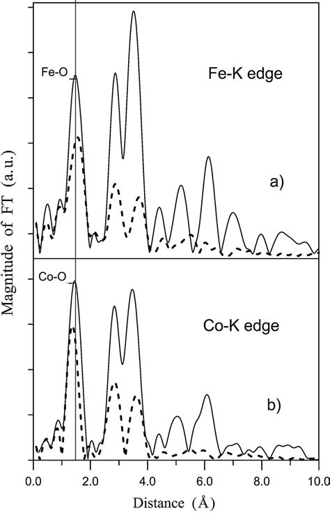 Radial Distribution Function Rdf Curves Describing A Fe And B Co