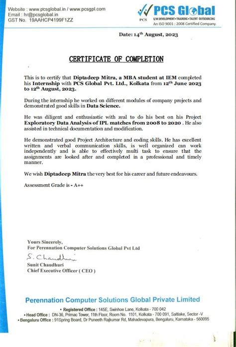diptadeep mitra on linkedin summerinternship2023 pcsglobalpvtltd