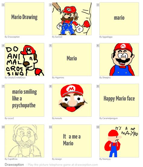 Mario Drawing Drawception