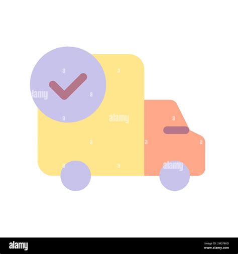 Shipment Complete Flat Color Ui Icon Stock Vector Image And Art Alamy