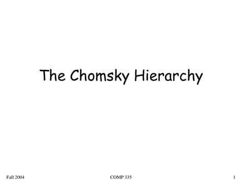 PPT The Chomsky Hierarchy PowerPoint Presentation Free Download ID 1216497