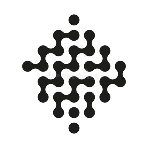 Molecular Structure Icon Abstract Chemical Network Scientific Connection Shape Geometric