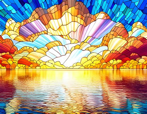 The Light Of A Stained Glass Sky Ai Generated Artwork Nightcafe Creator