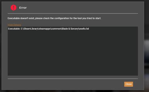 Vortex Executable Doesent Exist On Blade And Sorcery Rbladeandsorcery