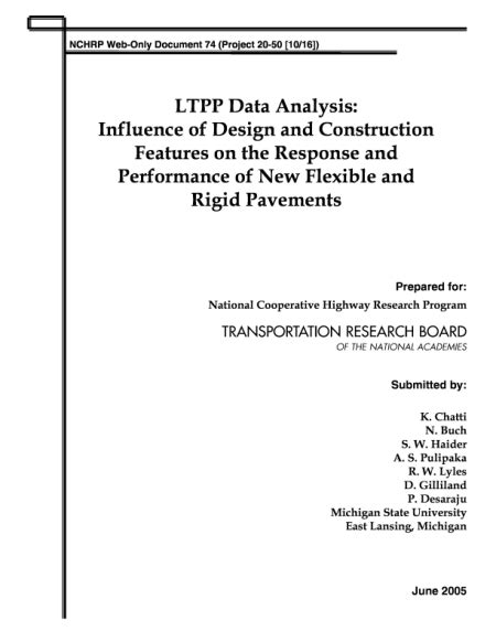 Abbreviations Ltpp Data Analysis Influence Of Design And