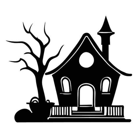 Premium Vector Vector Halloween Haunted House Vector