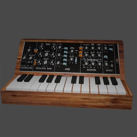 3d Model Moog Bass Synth Vr Ar Low Poly Cgtrader
