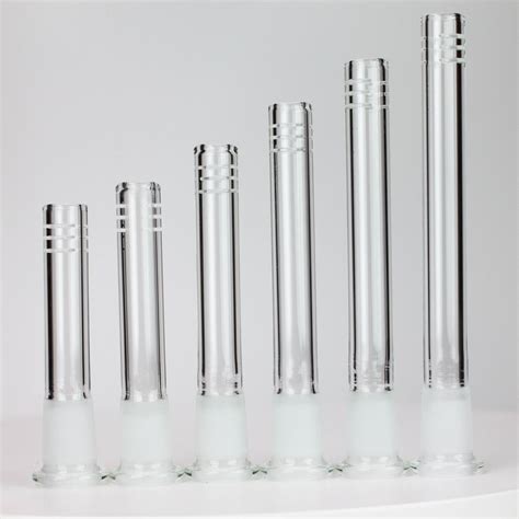 Glass Slitted Glass Diffuser Downstem 6 Size Mixed Pack Of 12 — Bong