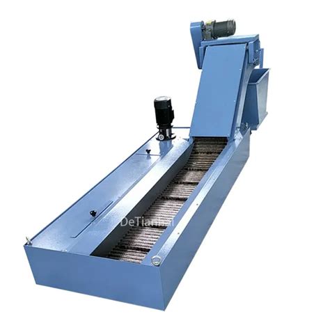 High Quality Chain Plate Chip Conveyor Metal Chip Inclined Chip Conveyor For Cnc Machine Plate