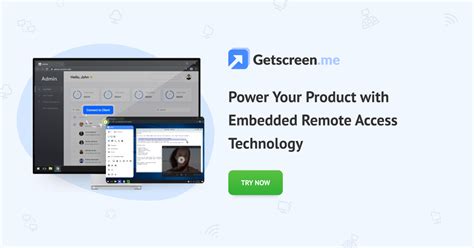 Secure Embedded Remote Desktop Technology For Integration Getscreen Me