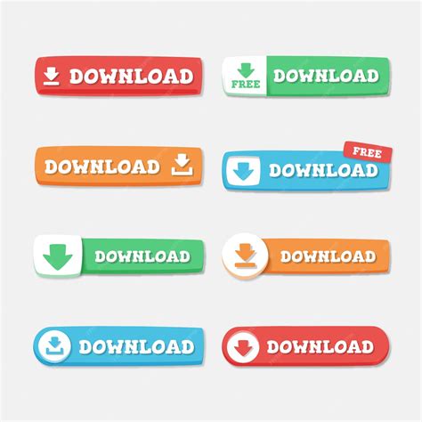 Free Vector Hand Drawn Free Download Buttons Icons