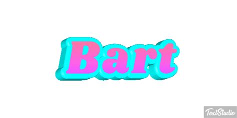 Bart Name Animated  Logo Designs