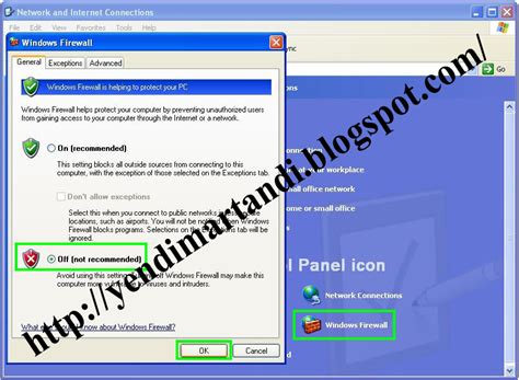 Ilmu Komputer Mematikan Firewall Di Windows Xp
