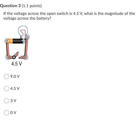 Solved Question 3 1 1 Points If The Voltage Across The Chegg Com