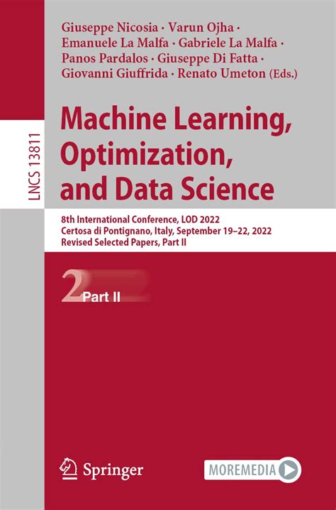 Machine Learning Optimization And Data Science 8th