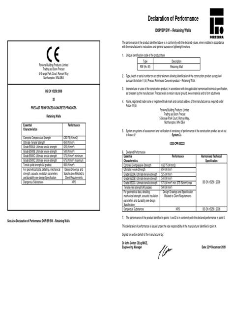 Cedopbpretainingwalls1220 Pdf Concrete Precast Concrete