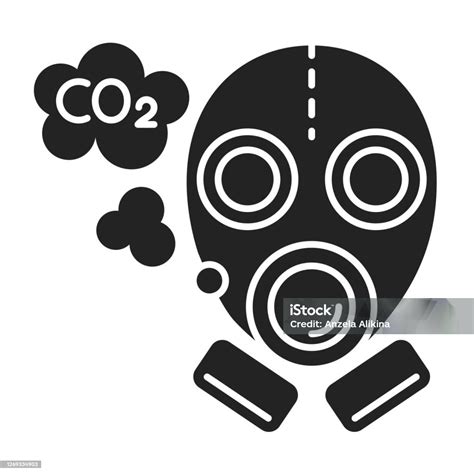 탄소 발자국 블랙 글리프 아이콘 대기 오염 에코 문제 격리된 벡터 요소입니다 웹 페이지 모바일 앱 프로모션을 위한 그림 윤곽선 벡터 그림입니다 개념에 대한 스톡 벡터 아트