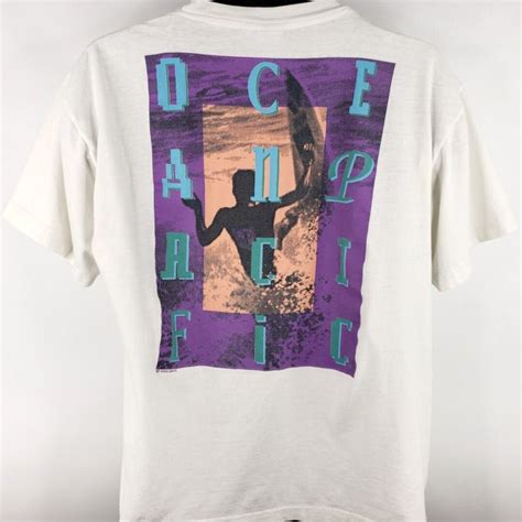 Ocean Pacific Op Surfer T Shirt Vintage 90s Surfing Waves Mens Etsy