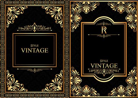 Document Decorative Template Classical Yellow Curves Royal Style EPS Free Download Pikbest