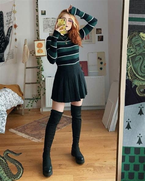Inst Maracalli Slytherin Clothes Slytherin Fashion Slytherin Dress