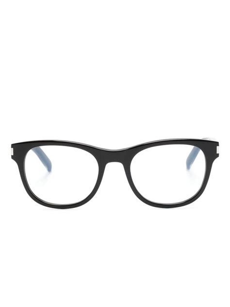 Saint Laurent Eyewear Oval Frame Glasses Smart Closet