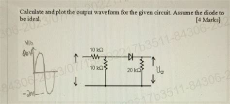 Solved Calculate And Plot The Output Waveform For The Given Chegg