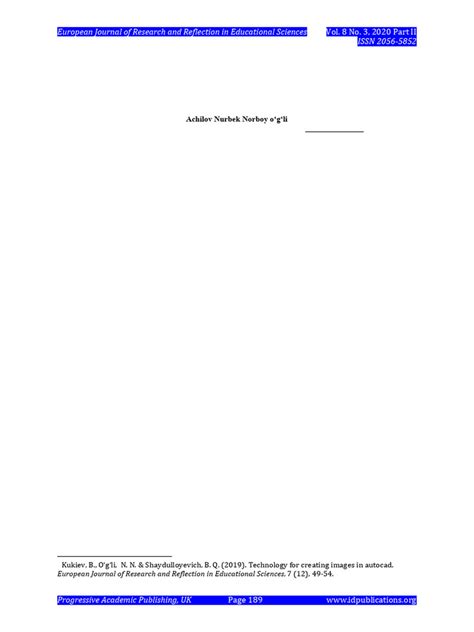 full paper the use and importance of the three dimensional features of