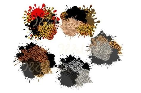 Splatter Leopard Tiger Splashes Png Graphic By 988 Studio Jay · Creative Fabrica