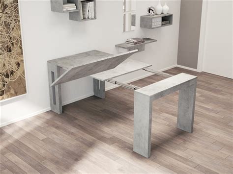 Casabianca Erika Extendable Console Dining Table Concrete Contemporary Dining Room Furniture