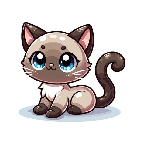 Premium Vector Cute Cat Vector On White Background
