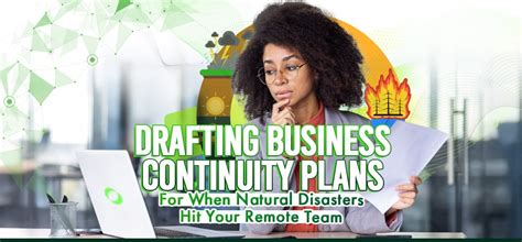 Drafting Business Continuity Plans For When Natural Disasters Hit Your