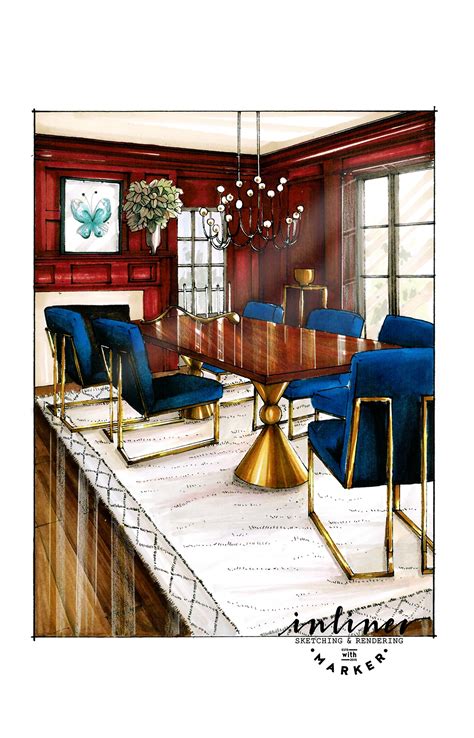 Interior Marker Rendering Behance