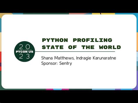pycon us talk python profiling state of the world from pycon us class central
