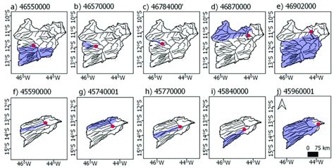 Delimitation Of Study Sub Basins The Grande Sub Basins Identified By