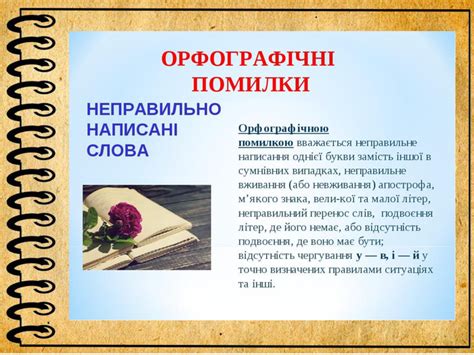 Орфографічний словник Орфограма Орфографічна помилка