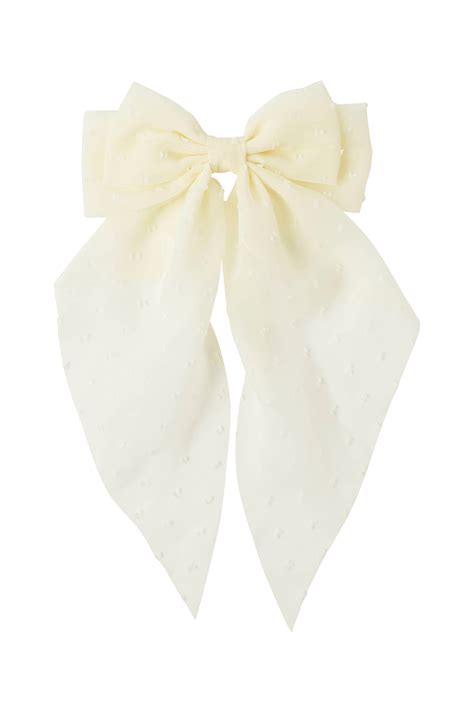 Ellos Hårklämma Med Stor Rosett Vit Håraccessoarer