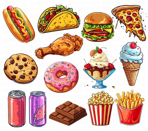 Unhealthy Food Clipart