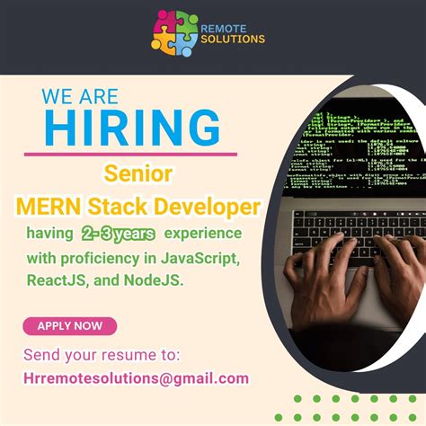 remote solutions on linkedin hiring mernstackdeveloper