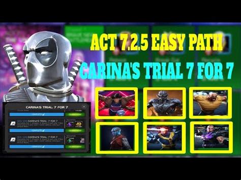 Mcoc Act Easy Path Carina S Trial For YouTube