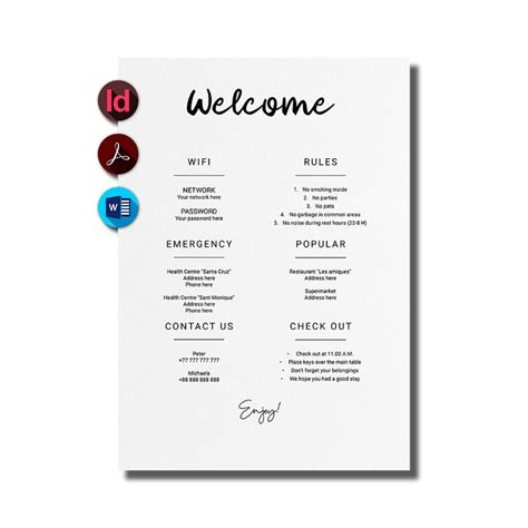 Airbnb List Template — Arquiflash