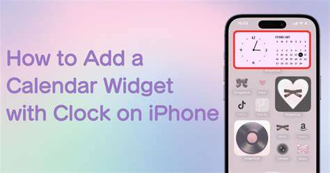 How To Add A Calendar Widget With Clock On Iphone Widgetclub
