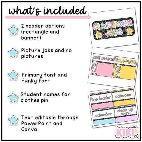 Composition Notebook Classroom Decor Classroom Jobs Kit Editable