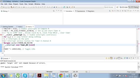 Interrupt Problem In Msp430g2553 Msp Low Power Microcontroller Forum Msp Low Power